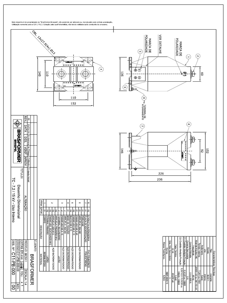 Plano BCS11 TC Interior 17.5KV | PDF