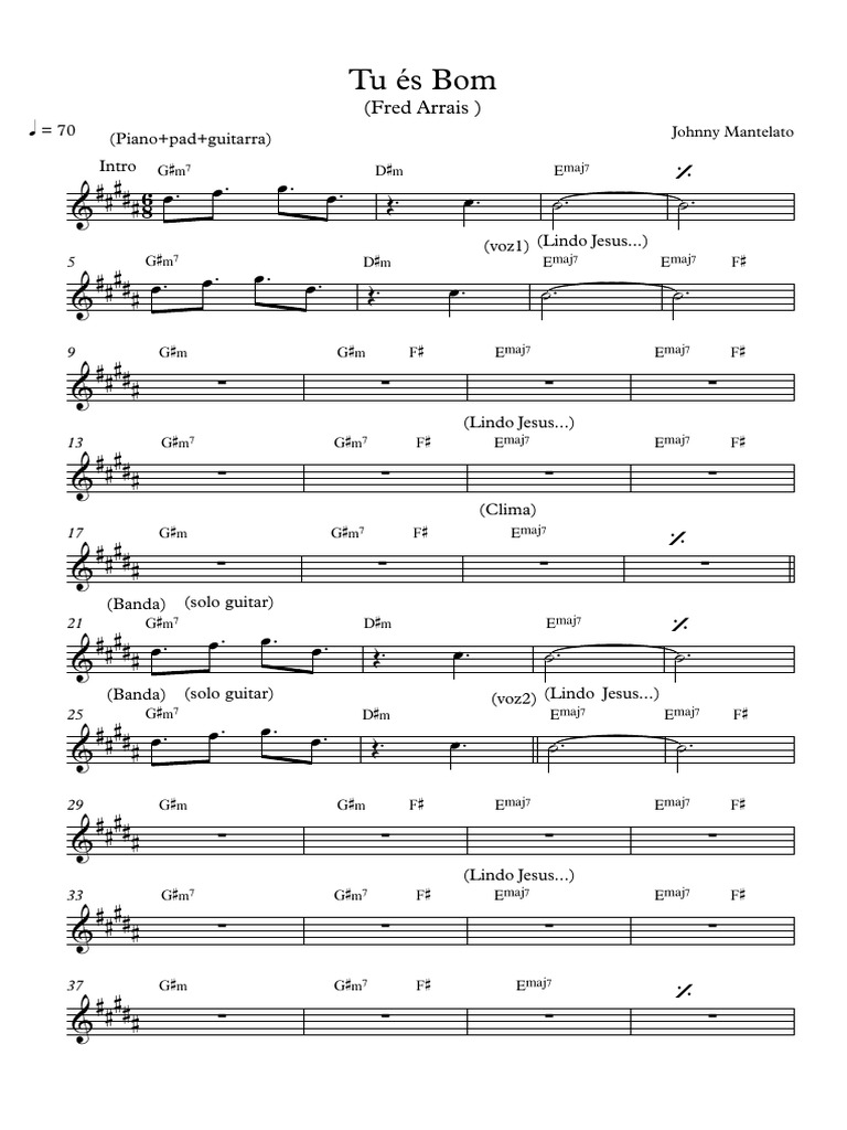 Tu És Bom - Partitura Completa | PDF