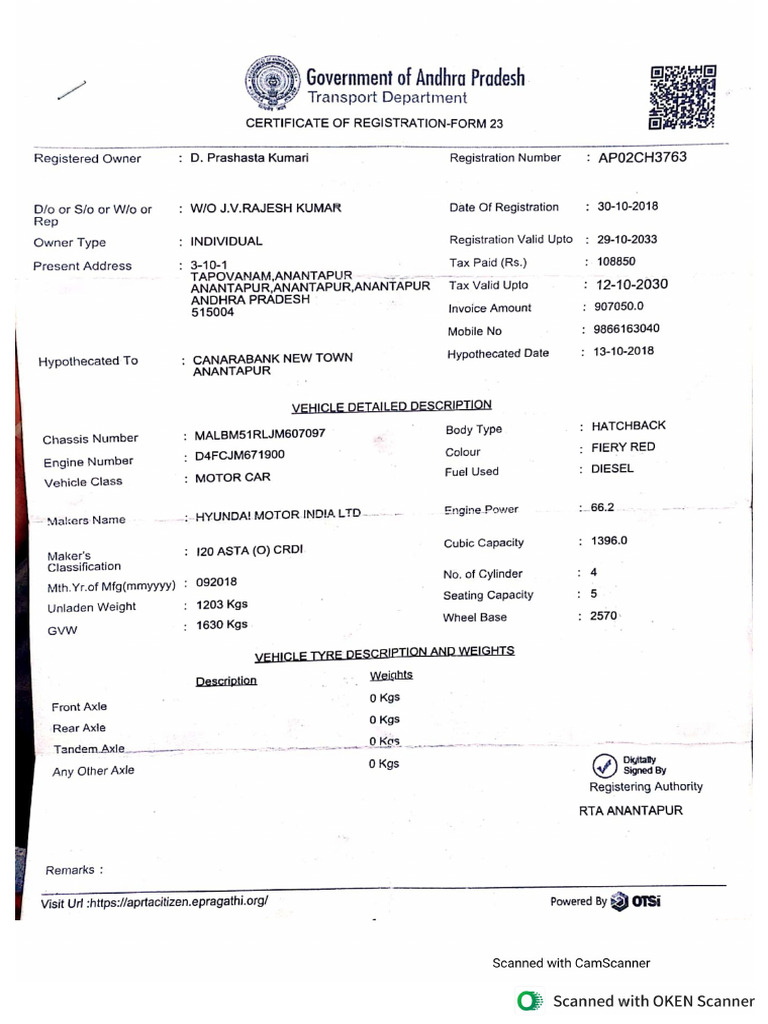 Car Documents - 2 | PDF