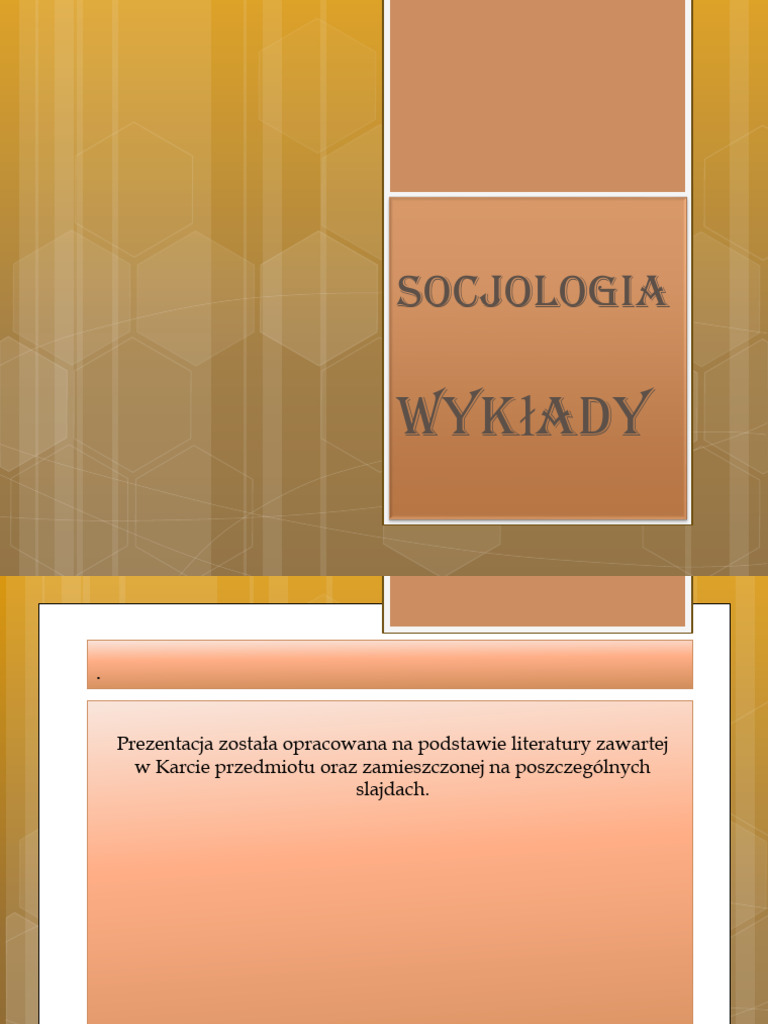 Socjologia Cz. 2 | PDF