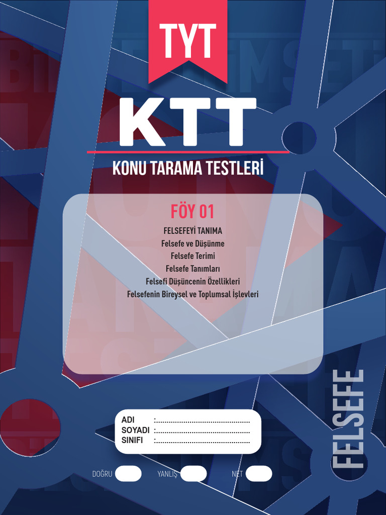 TYT FELSEFE - KTT - FÖY 1_Ornek | PDF