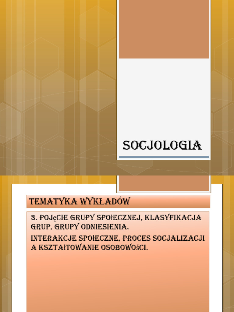 Socjologia Cz. 3 | PDF