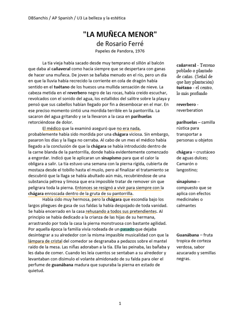 La muñeca menor | PDF | Prestado