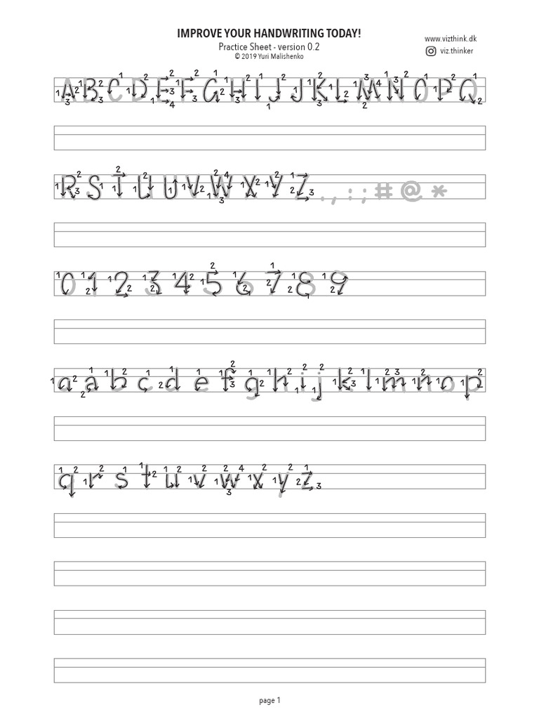 Improve Your Handwriting Today v0.2 | PDF