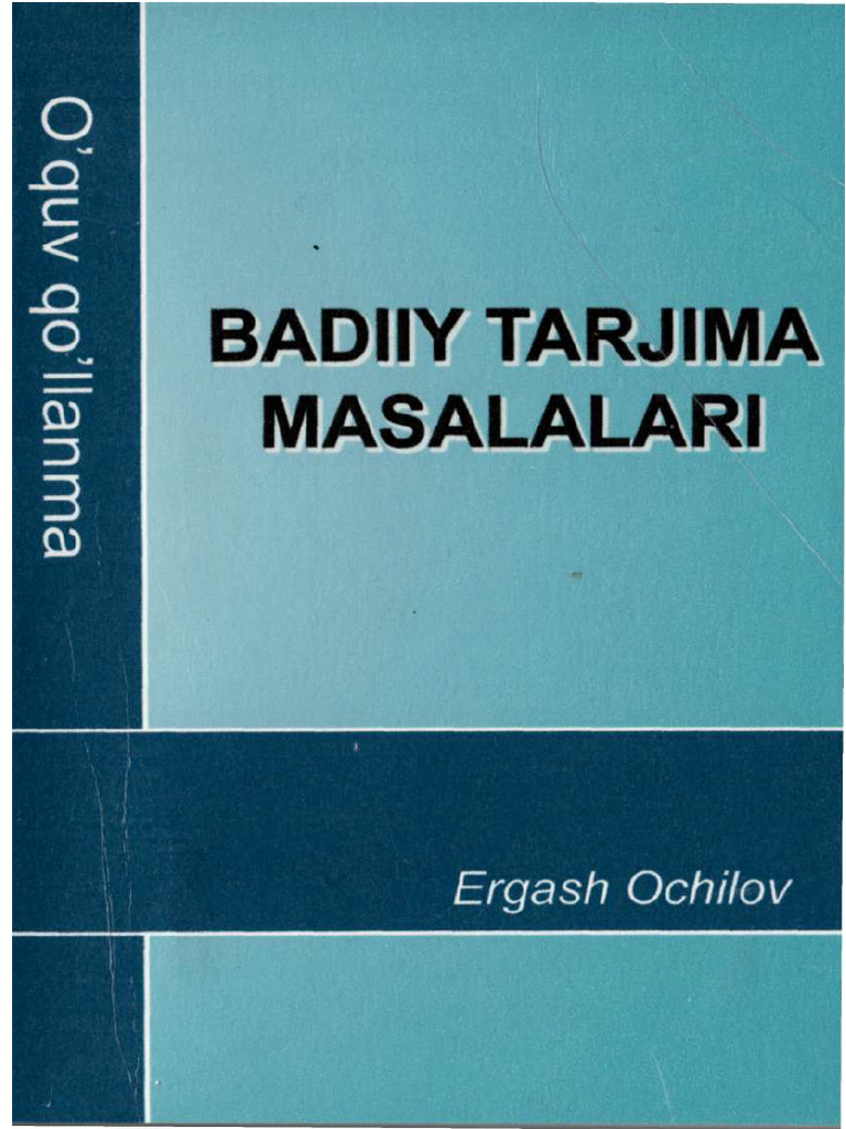 Badiiy Tarjima Masalalari | PDF