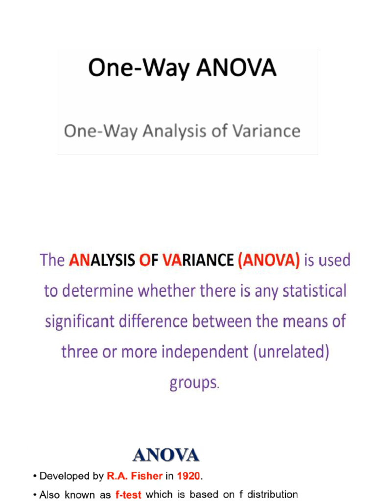 ANOVA | PDF