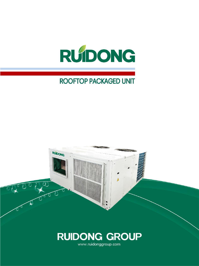 Ruidong Rooftop Packaged Unit | PDF