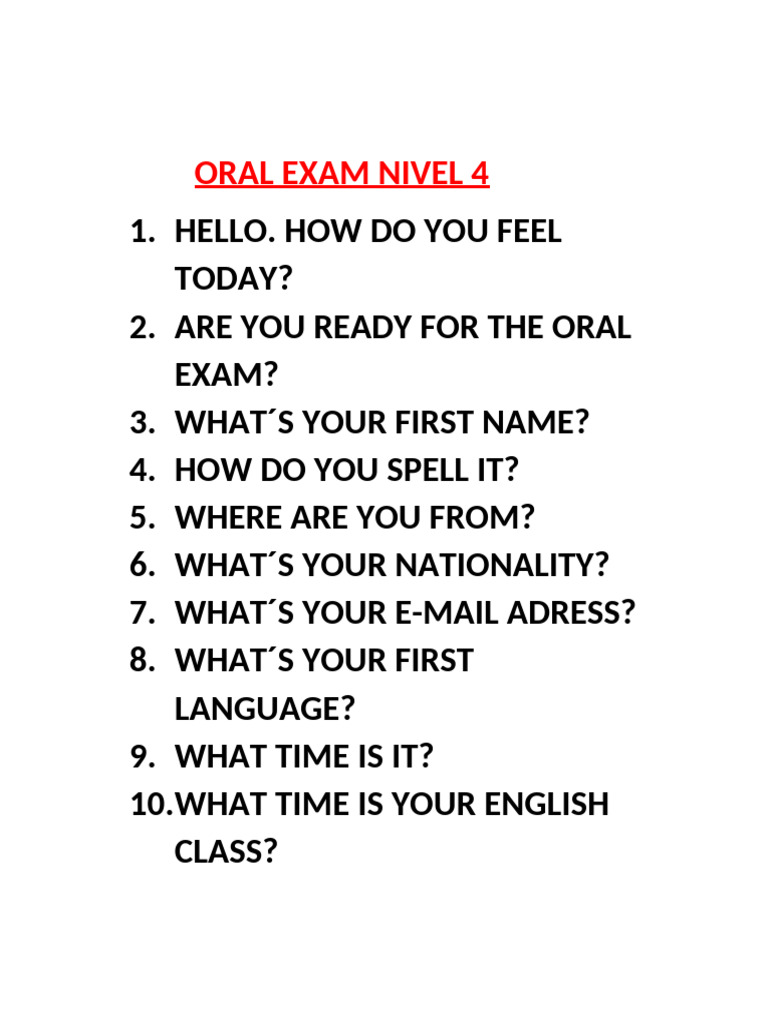 Oral 4 Connected | PDF