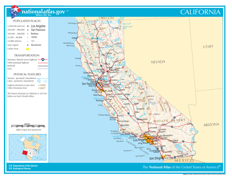 California Map Reference | PDF | California | Earth Sciences