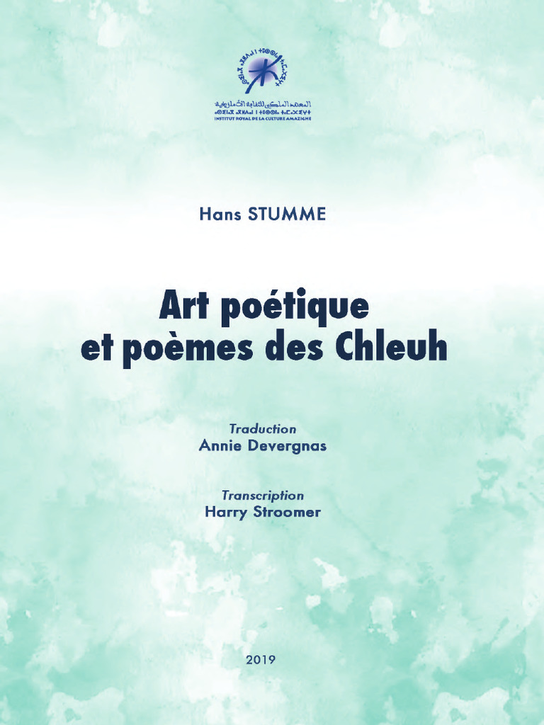 Art Poetique de Poemes Des Chleuh | PDF