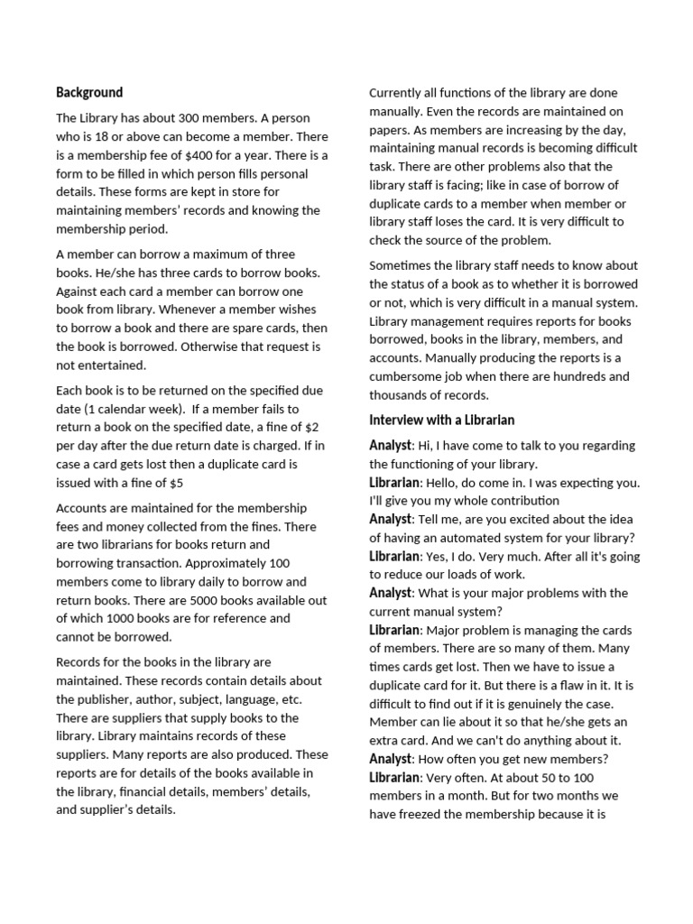 Library Assignment-BA 1 | PDF | Libraries | Books