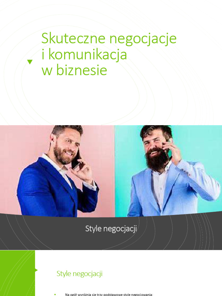 Skuteczne Negocjacje W2 | PDF