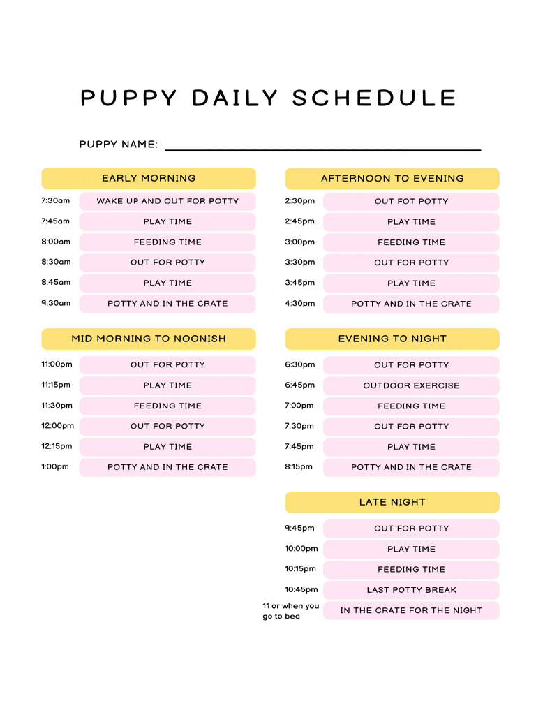 Pink Minimalist Daily Schedule Planner PDF | PDF