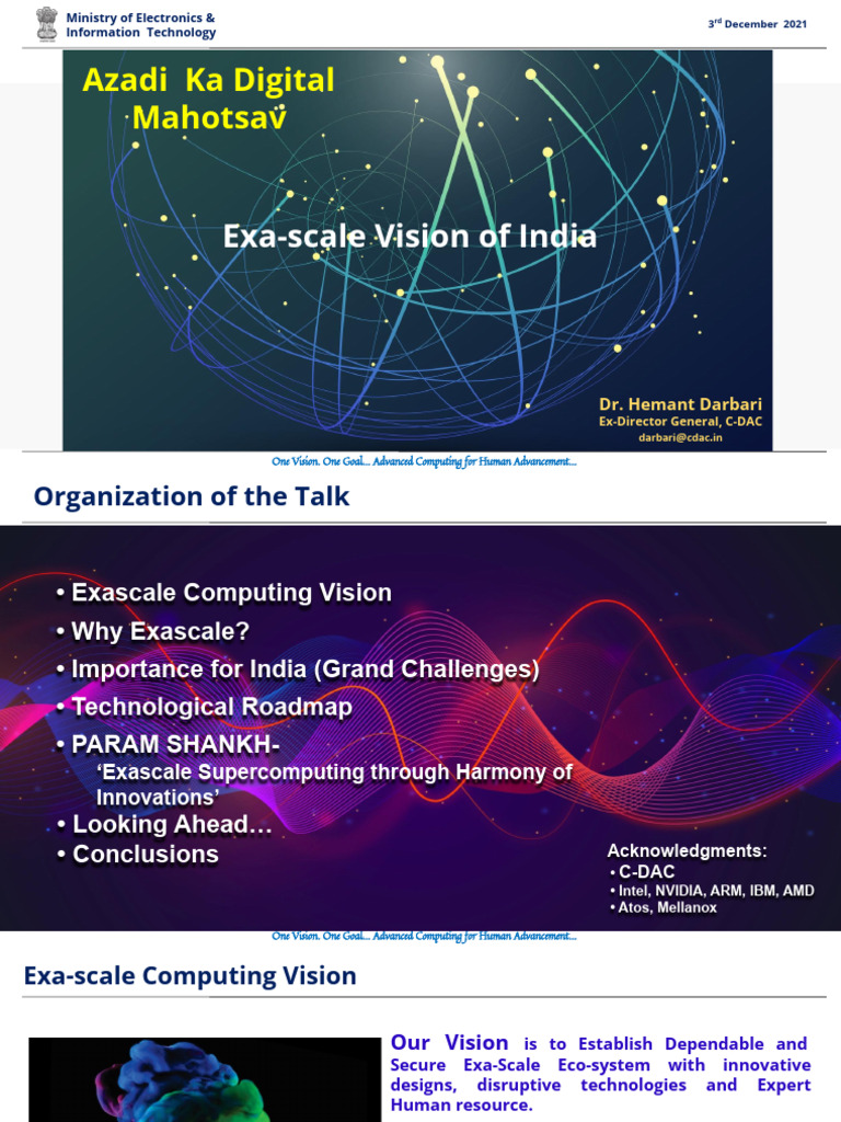 Exa-scale Vision of India | PDF | Parallel Computing | Central ...