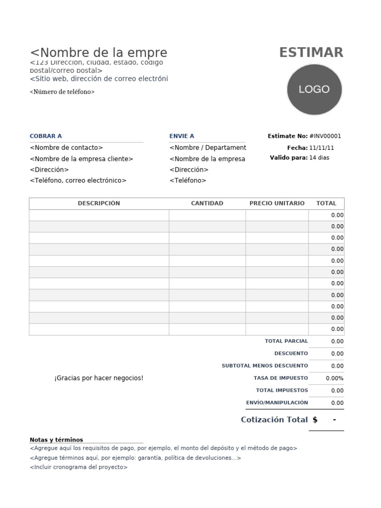 Plantilla de Cotización HVAC PDF | PDF