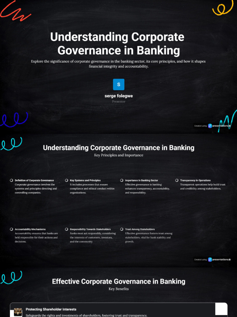 Corporate Governance For Banking Students | PDF