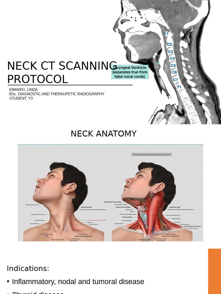 Neck CT Scanning Protocol Overview | PDF | Ct Scan | Medical Specialties