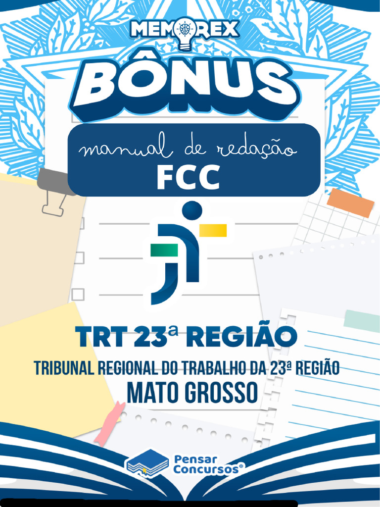 @T Manual+de+Redação+FCC+ +TRT+23 1 | PDF | Liberdade de expressão ...