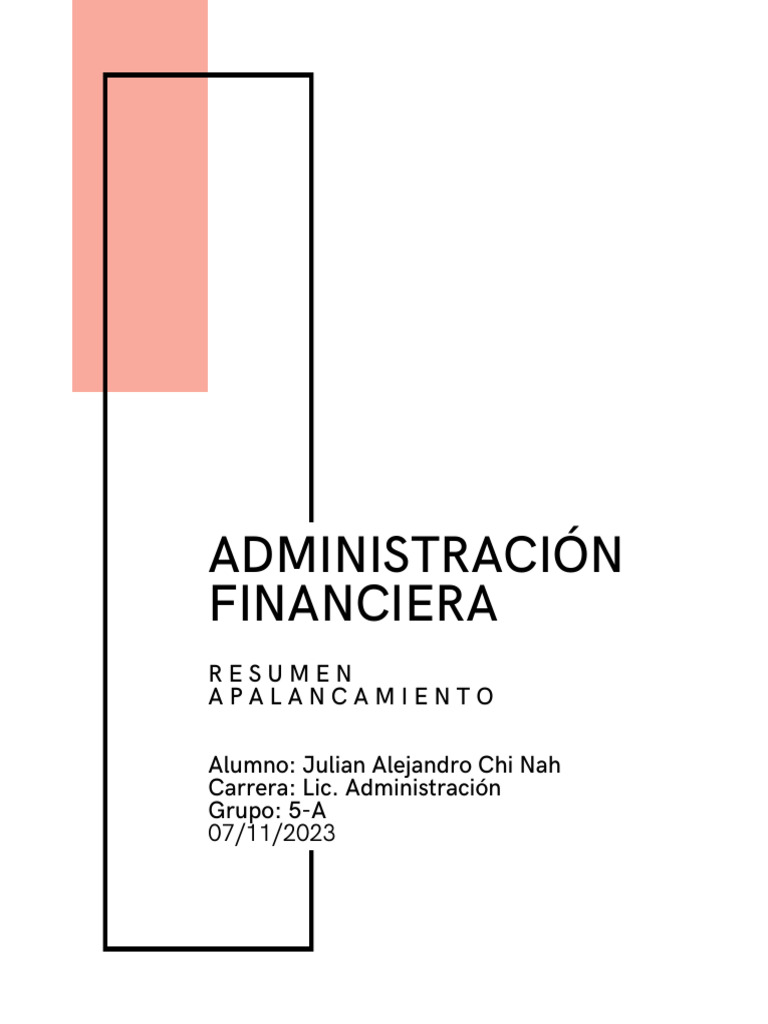 Resumen de Apalancamiento - Julian Chi | PDF