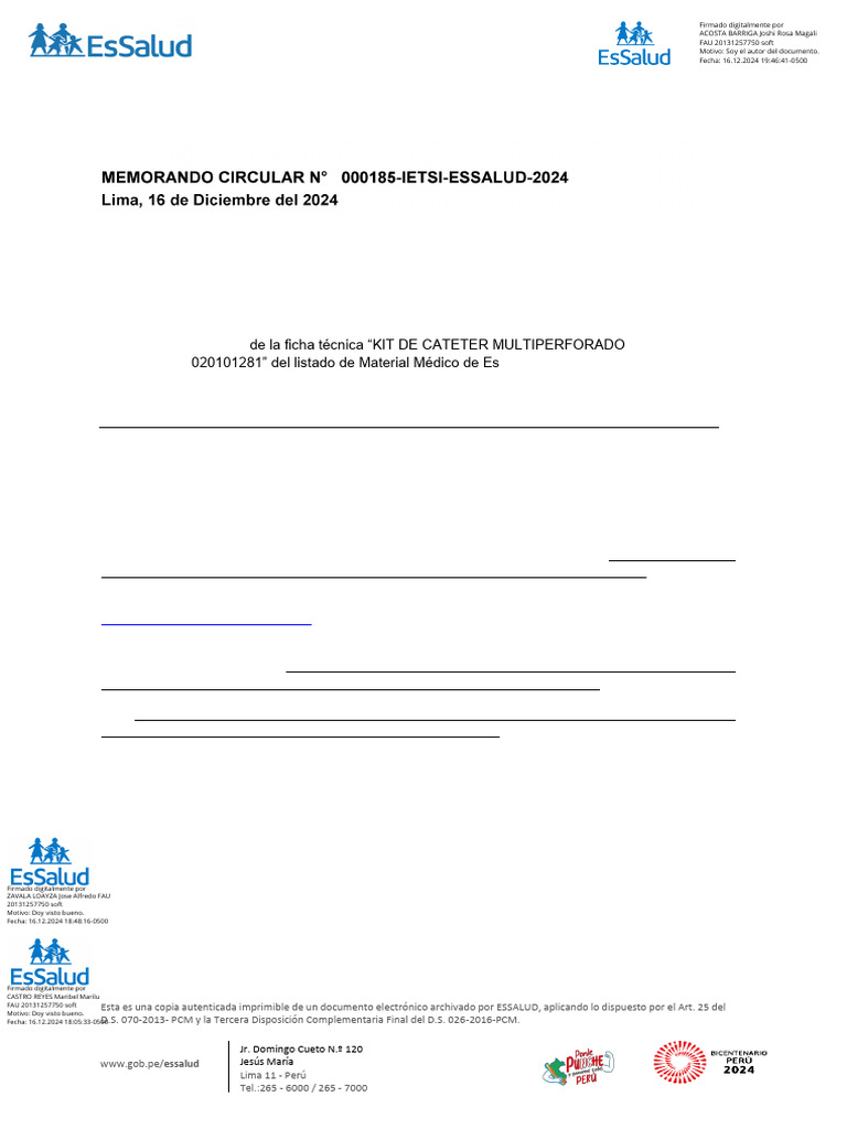 Memorando Circular-000185-2024-Ietsi | PDF