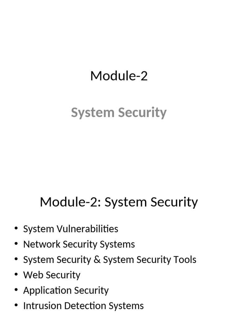 System Security: Vulnerabilities & Solutions | PDF | Computer Security ...