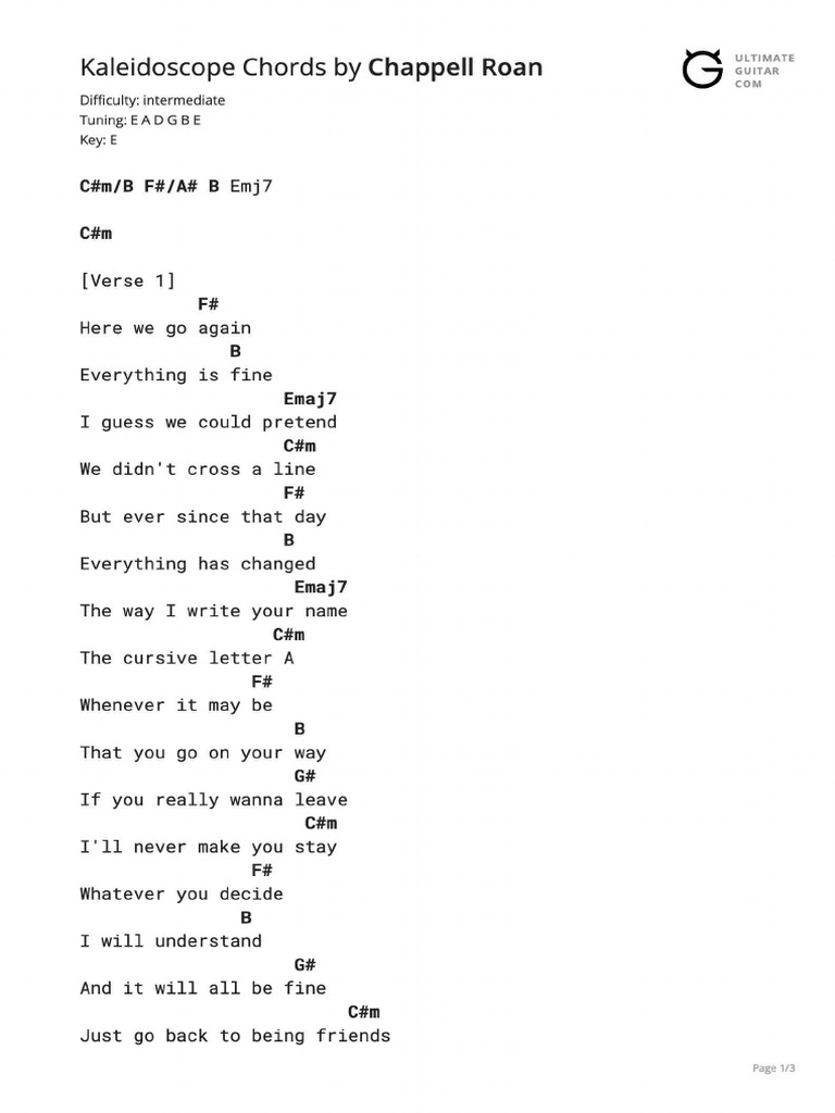 Kaleidoscope Chords | PDF
