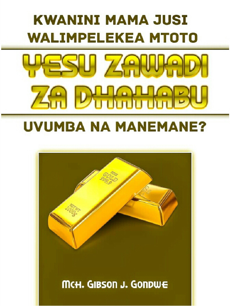 Zawadi Za Mamajusi Kwa Mtoto Yesu | PDF