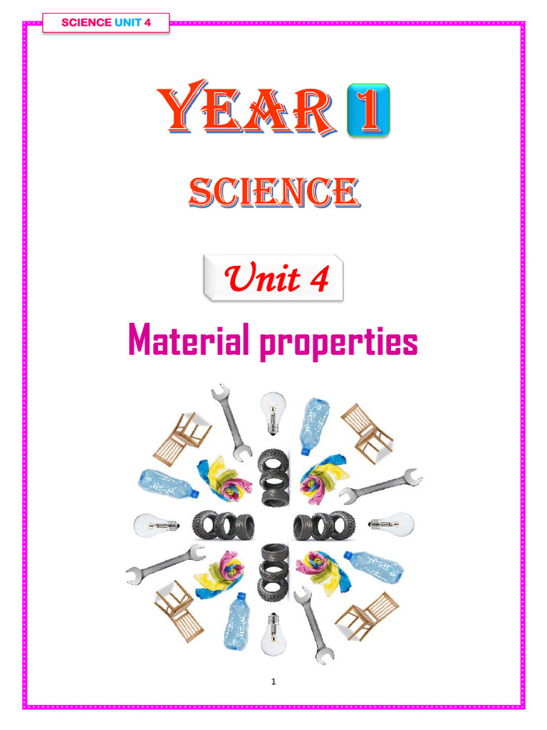 Year 1 Science U4 (Ms - Noha) | PDF | Textiles | Glasses