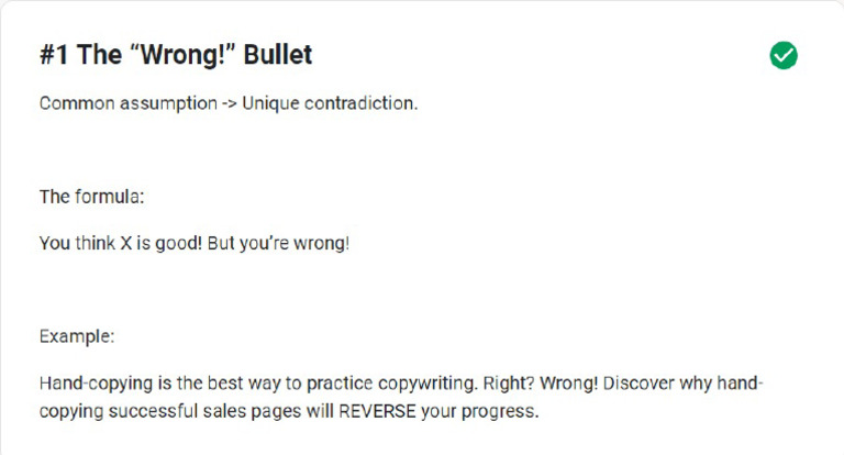 #1 The "Wrong!" Bullet - The Art of Writing The CopyThinkers Community | PDF