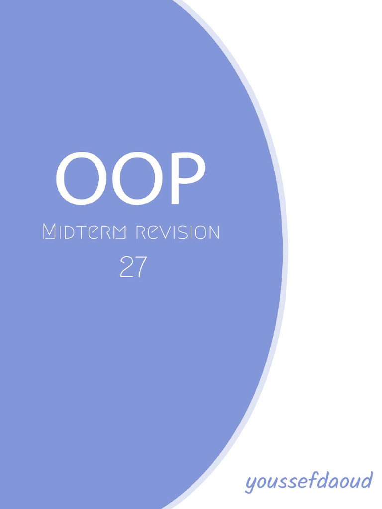 Oop Midterm Part 1 | PDF