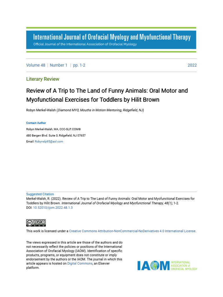 Review of A Trip To The Land of Funny Animals Oral | PDF | Clinical ...
