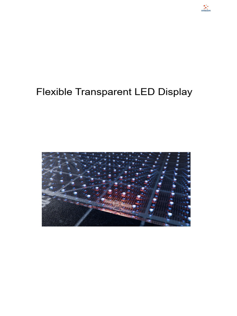 Flexible transparent LED display | PDF | Light Emitting Diode | Glasses