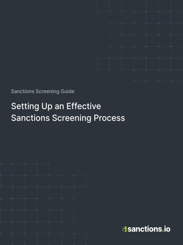 664ba4a602c1bf69c7f1a4c8 - Setting Up An Effective Sanctions Screening ...