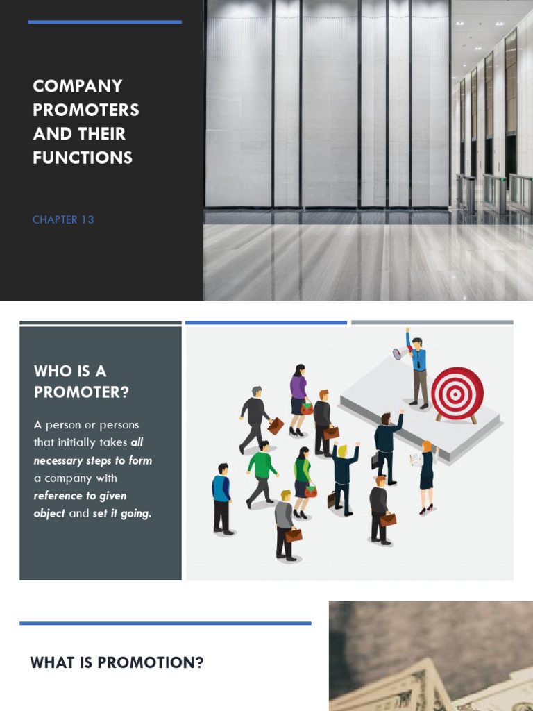 Understanding Company Promoters and Roles | PDF