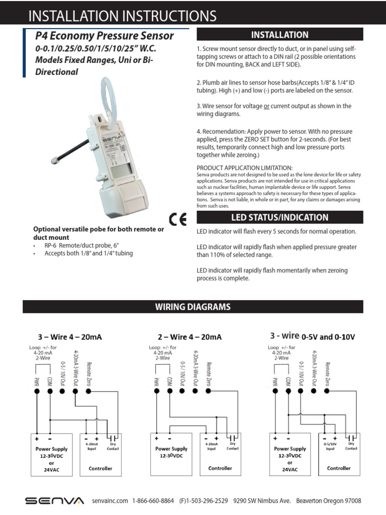P4 Senva Installation Manual | PDF | Electrical Engineering | Electronics