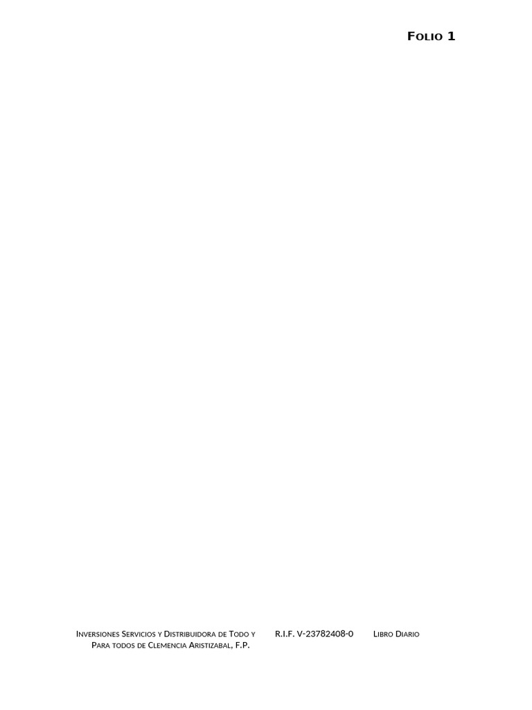Folios Libro Diario | PDF