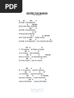 Música Católica, Entre Tus Manos - Letra y Acordes | PDF
