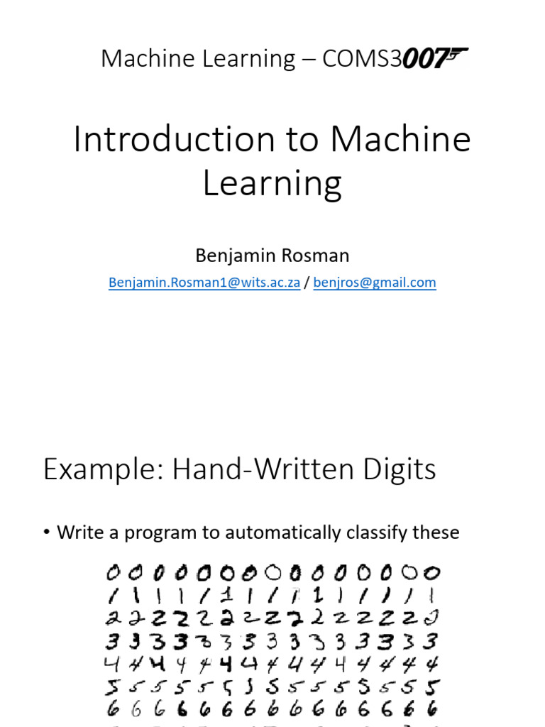 2021 Machine Learning Intro | PDF | Machine Learning | Data Science