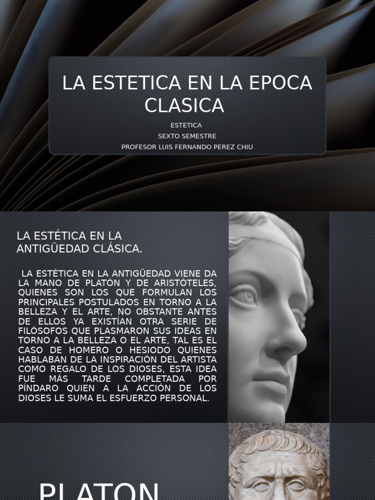 La Estetica en La Epoca Clasica | PDF | Platón | Aristóteles