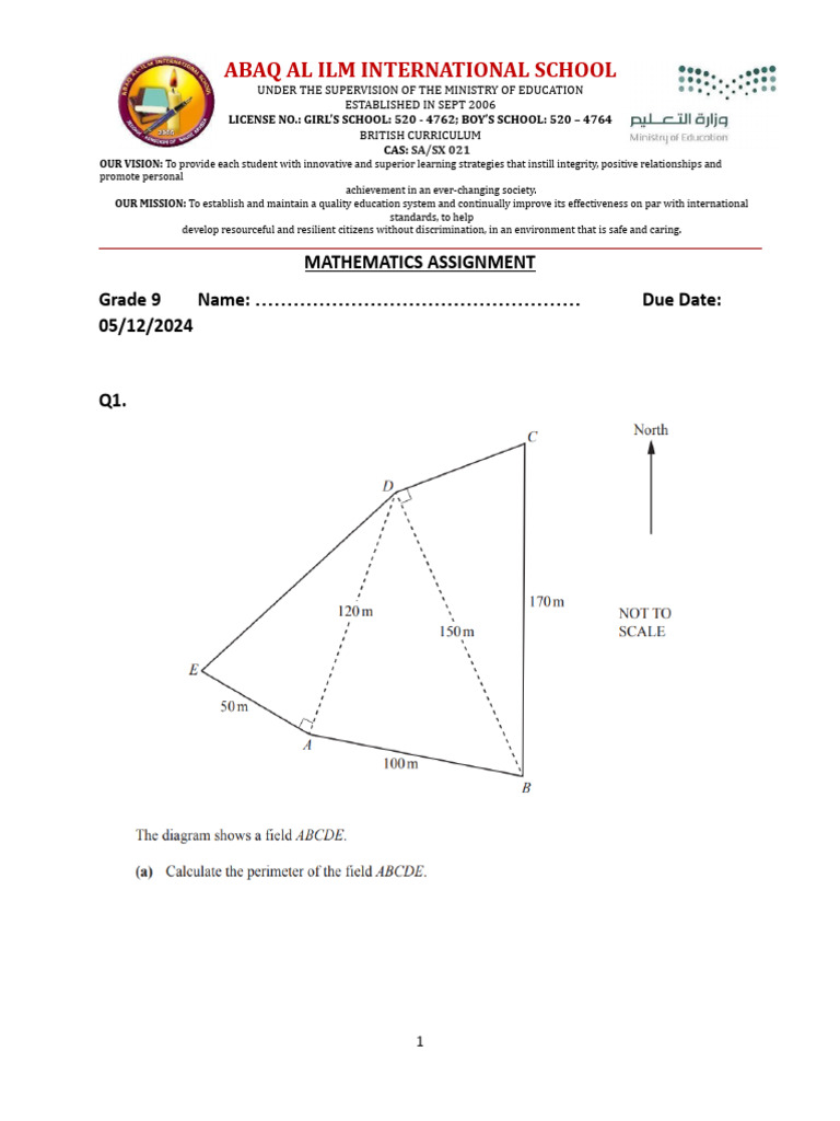 GRADE 9 - Trigonometry & Circle Theorems | PDF