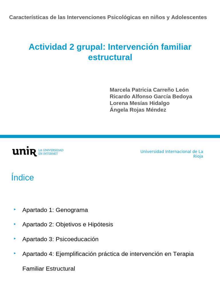 Actividad 2 Grupal. Intervención Familiar Estructural..-1 | PDF | Estrés (biología) | Comportamiento