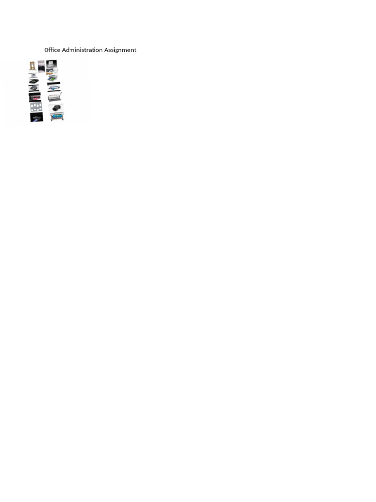 Office Administration Assignment | PDF