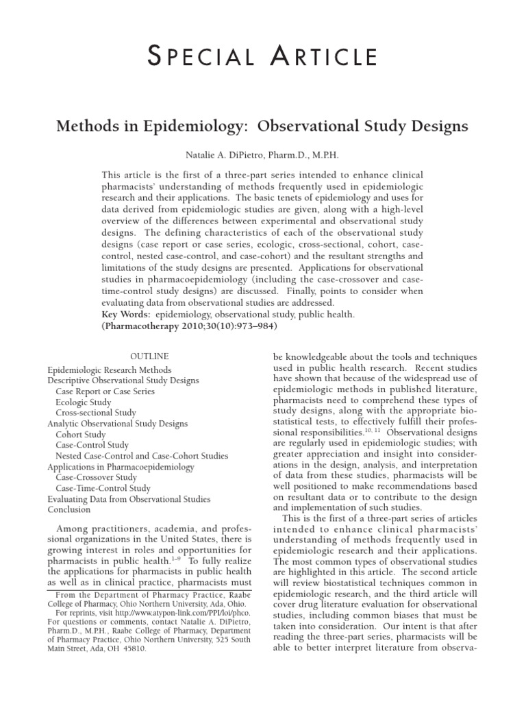DiPietro%2C+2010 | PDF | Cohort Study | Epidemiology