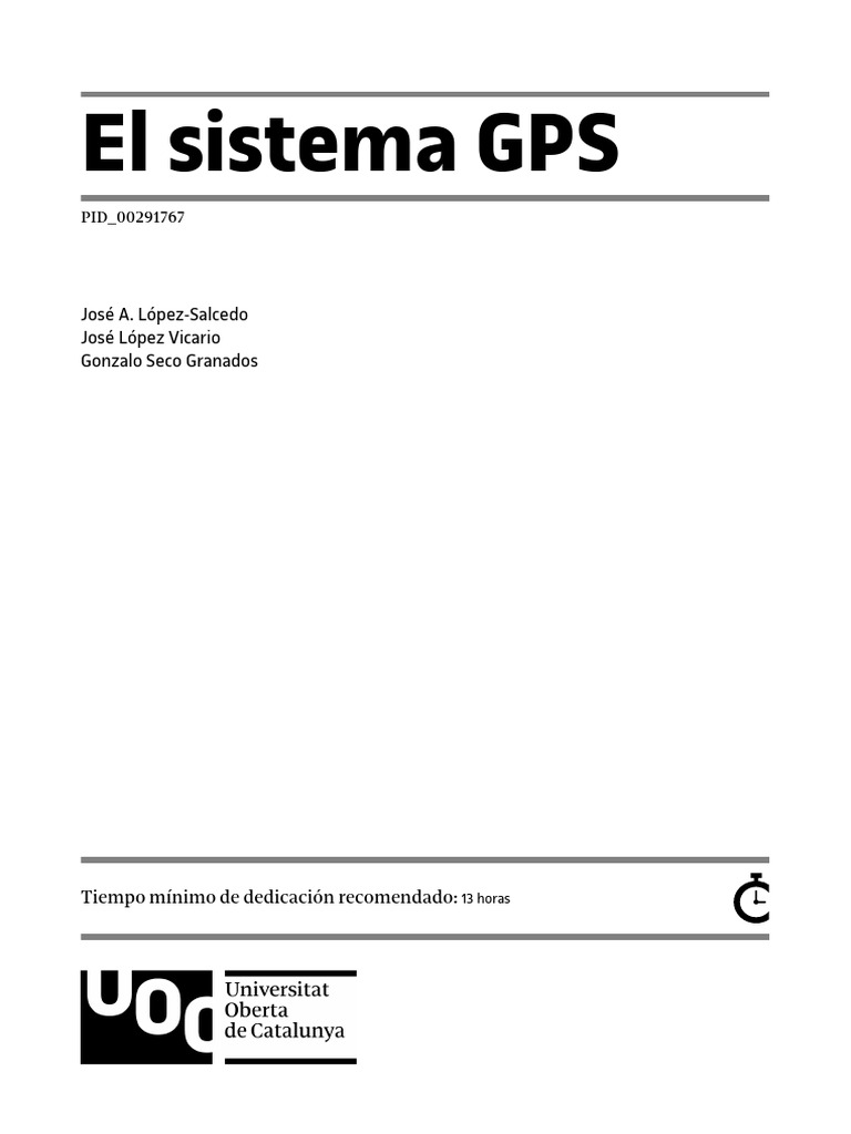 Estructura y Funcionamiento del GPS | PDF | Sistema de Posicionamiento ...
