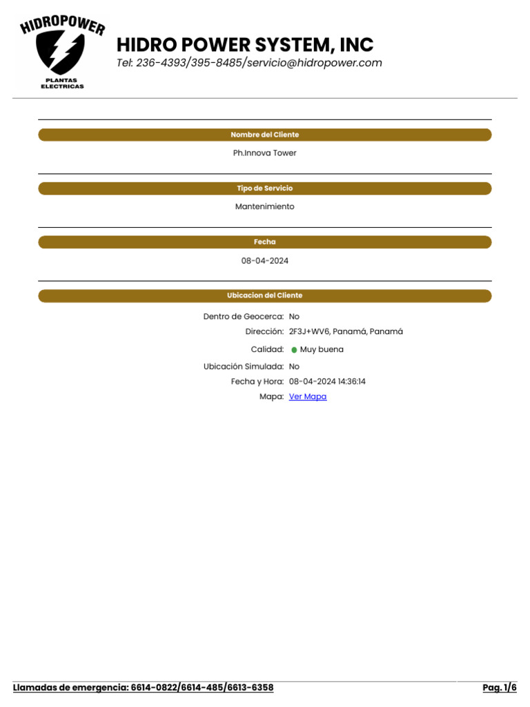 Mantenimiento de Generador SDMO J100 | PDF