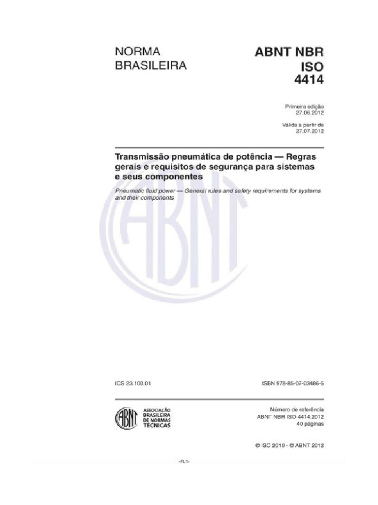 NBR Iso 4414 | PDF