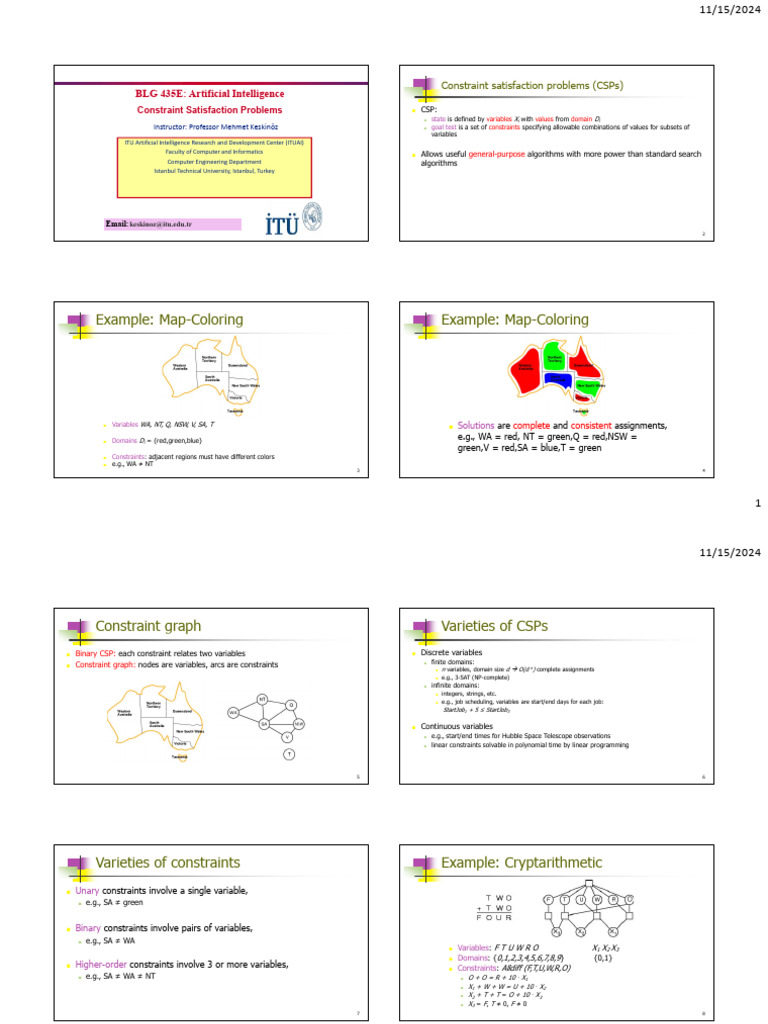 6 Constraint Satisfaction Problems | PDF | Computer Programming | Combinatorics
