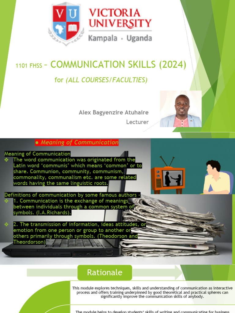 Communication Skills Module 2024 | PDF | Communication | Nonverbal Communication