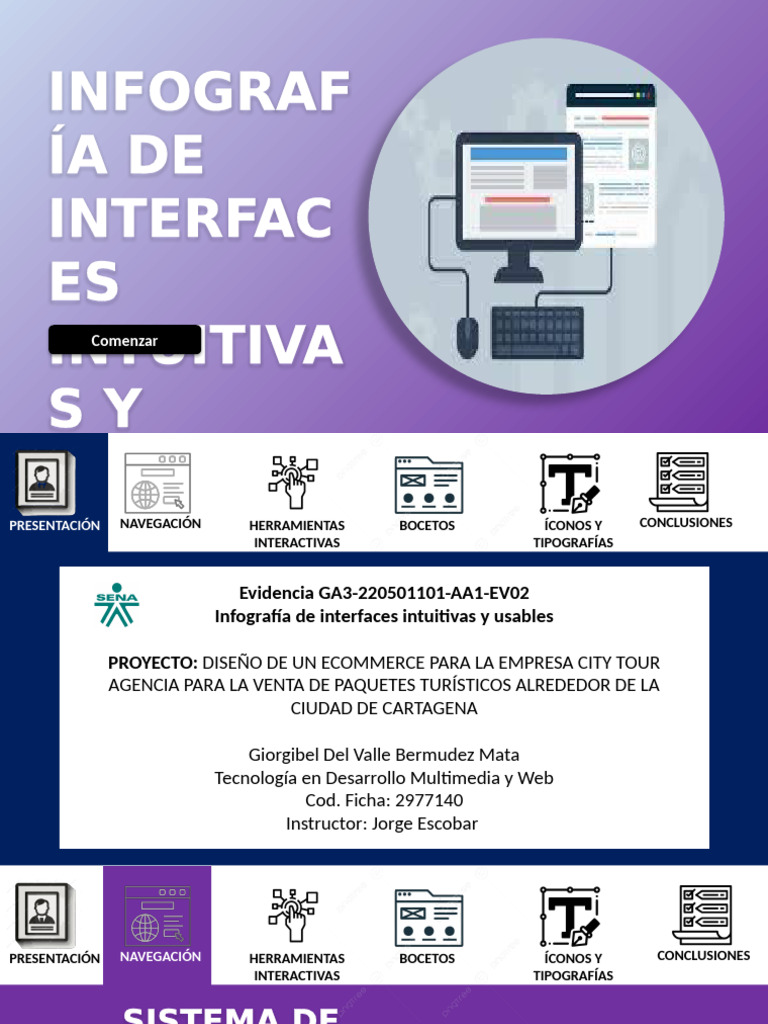 Infografía de Interfaces Intuitivas | PDF | Sans Serif | Tipografía