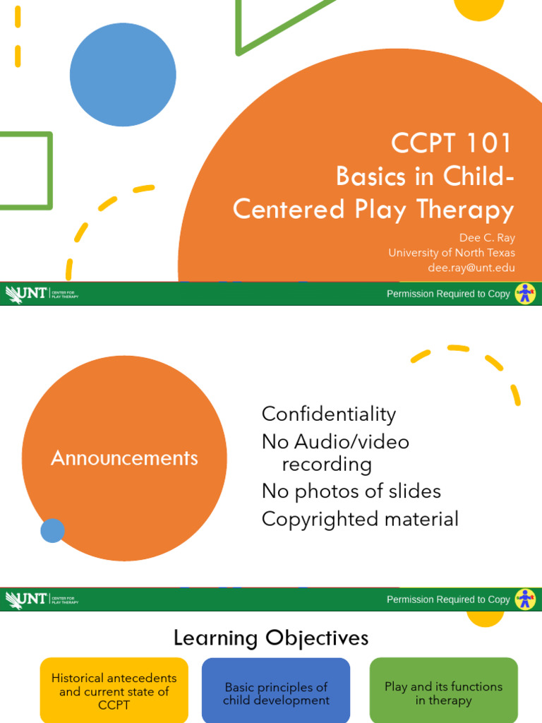 CCPT 101 Powerpoint Dee Aug 2023 Handout | PDF | Psychotherapy | Play ...